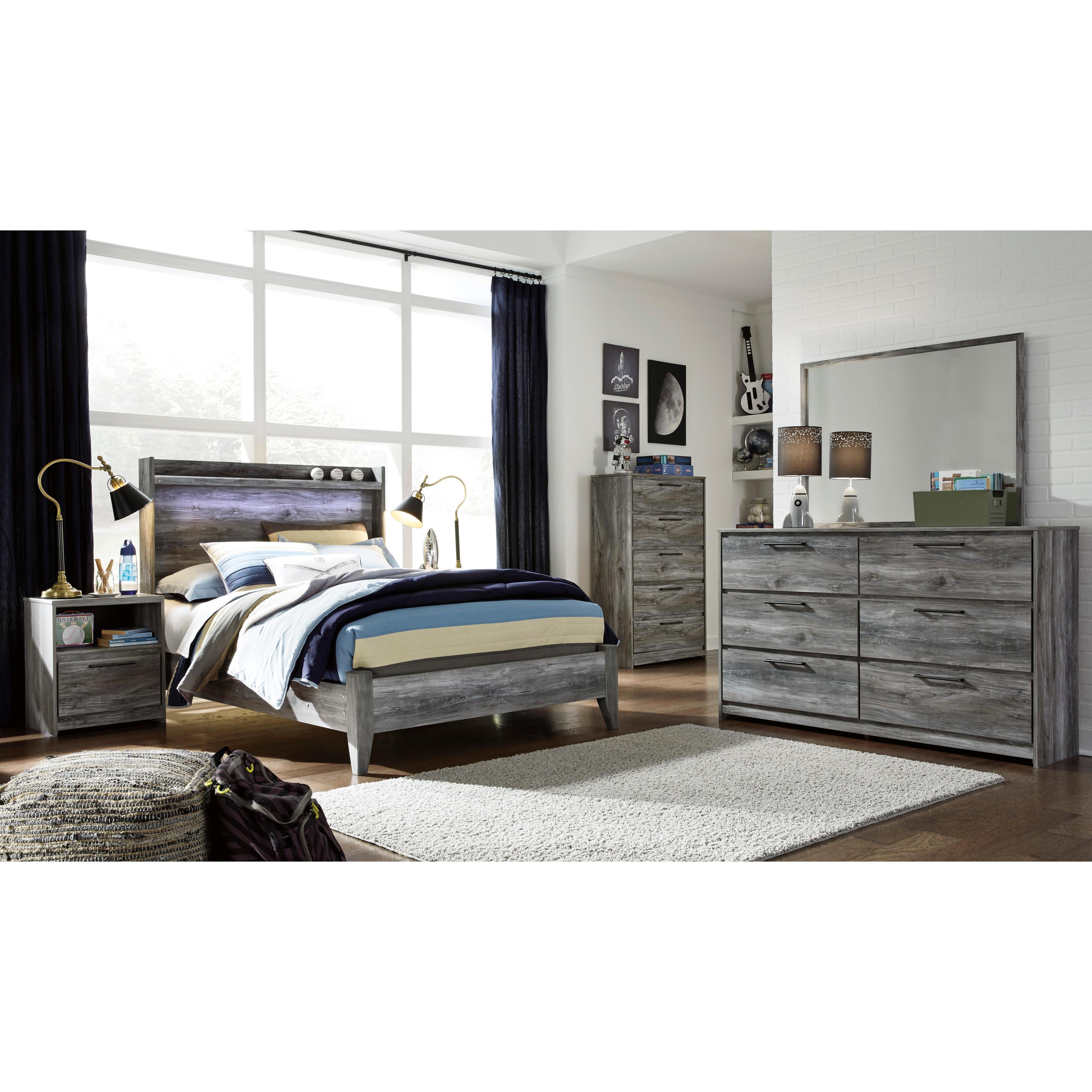 Signature Design by Ashley Baystorm B221B18 6 pc Full Panel Bedroom Se