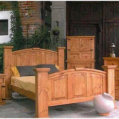 Red River Rustic Rustic Cross Queen Mansion Bed LT-CAM-40