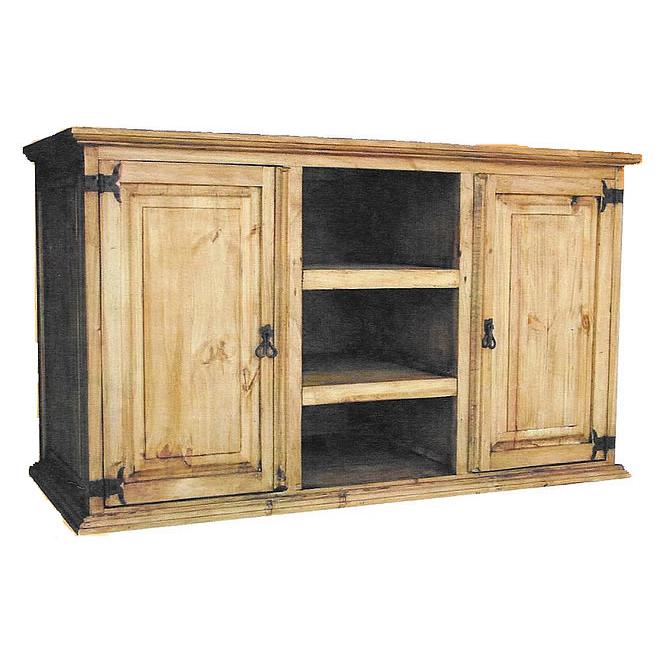 Red River Rustic TV Stand with Cable Management LT-COM-81B
