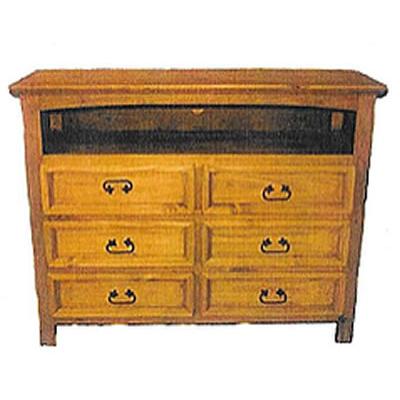 Red River Rustic TV Stand with Cable Management RM-COM-04